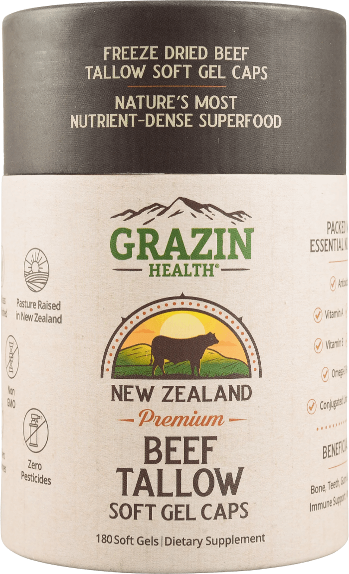 Tallow Soft Gel Capsules - GRAZIN HEALTH